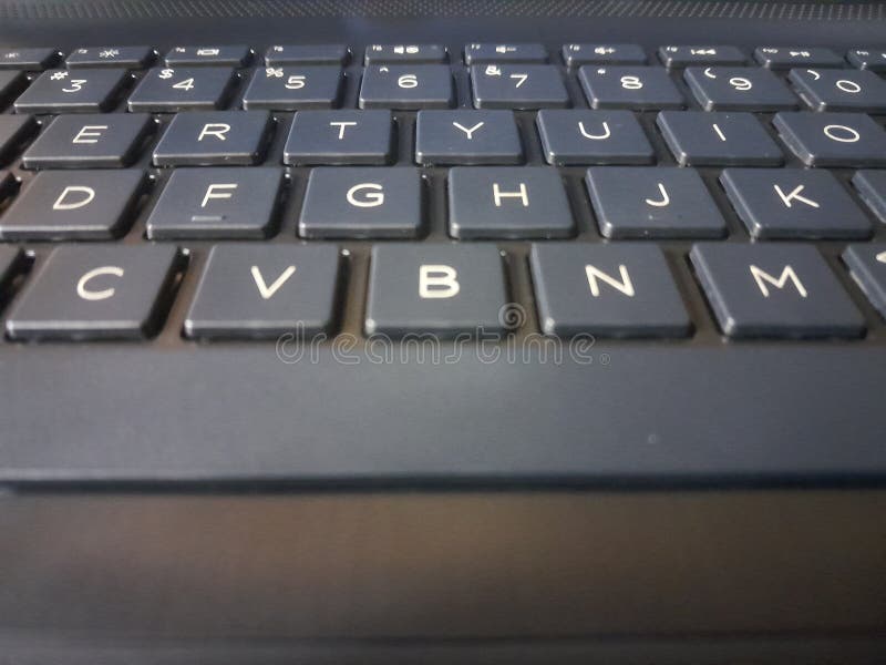 Laptop Keyboard from Above Touchpad Stock Photo - Image of touchpadhn ...