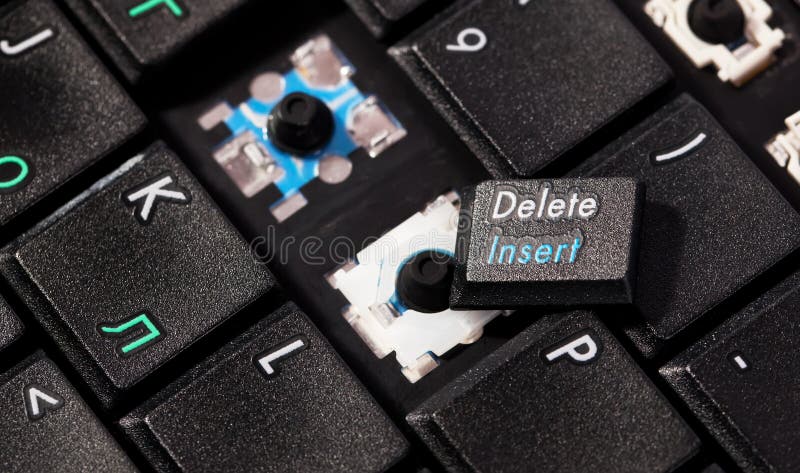 Laptop Keyboard with Broken Key Stock Image - Image of enter, symbol ...