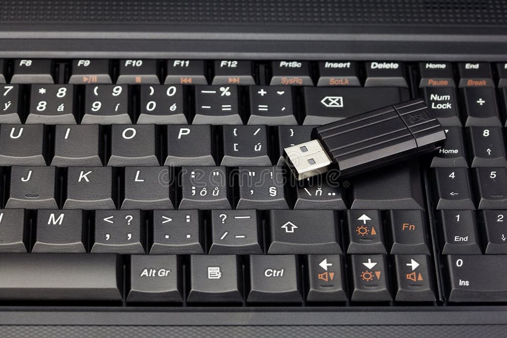 Laptop keyboard and flash stock photo. Image of file - 19960898