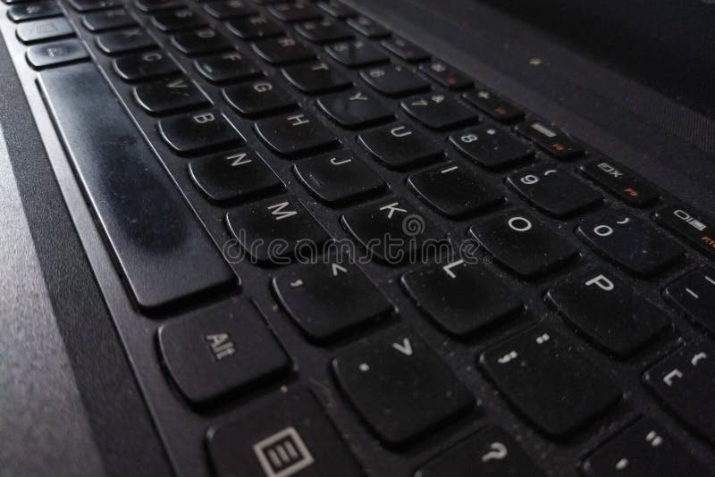 Laptop Keyboard that is Getting Faded because it& X27;s Been Used for a ...