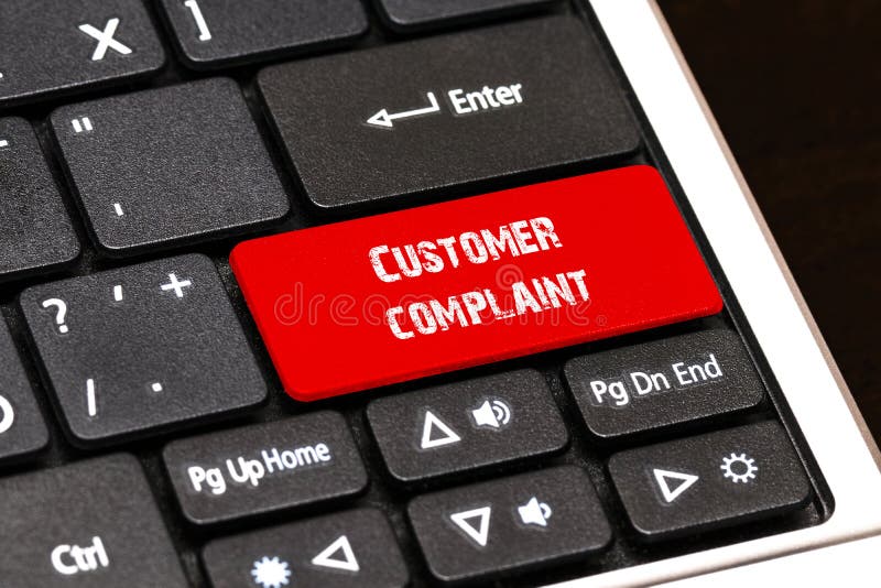 Complaint Button stock illustration. Illustration of press - 25356555