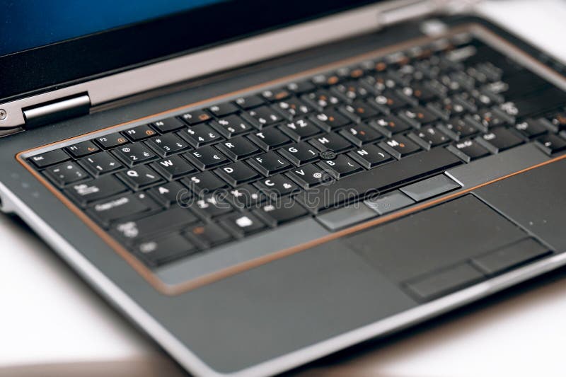 Laptop Keyboard with Touchpad Editorial Photography - Image of ...