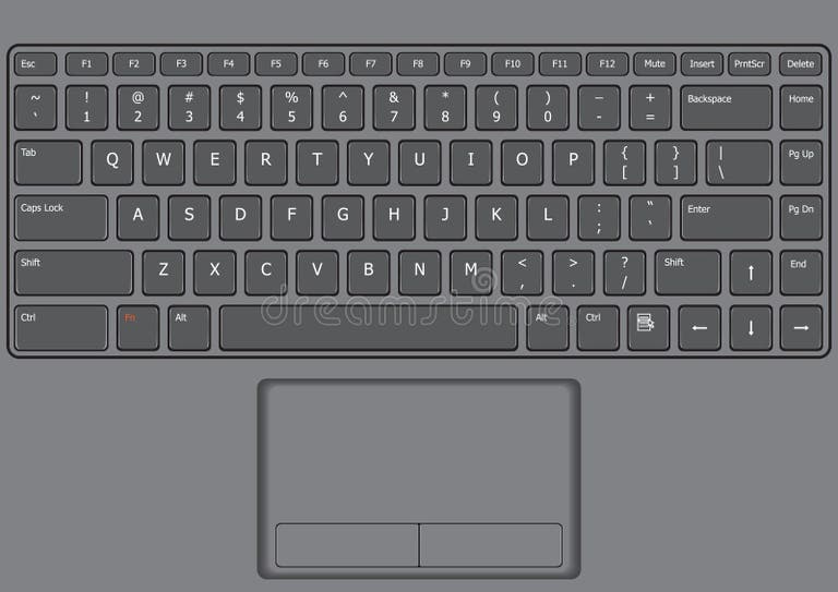 Laptop Key Board Us Layout Stock Illustrations – 5 Laptop Key Board Us ...