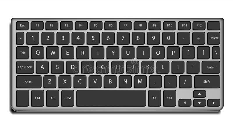 Laptop Keyboard Vector. Letters and Buttons. Isolated on White ... Laptop Keyboard Vector. Letters and Buttons. Isolated on White ...