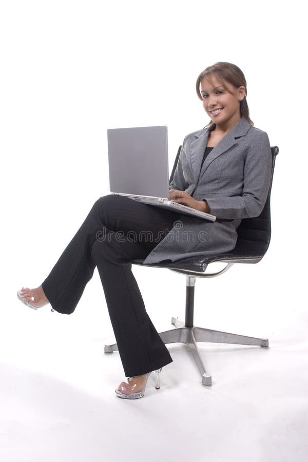 Laptop Lady stock photo. Image of banking, communication - 323548