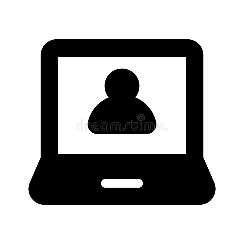 Laptop stock vector. Illustration of screen, black, office - 340085129