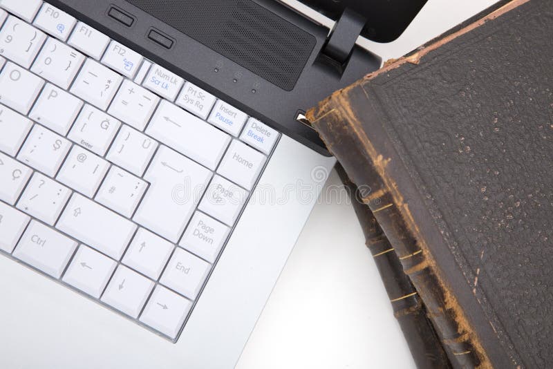 Laptop and law books stock photo. Image of information - 5268122