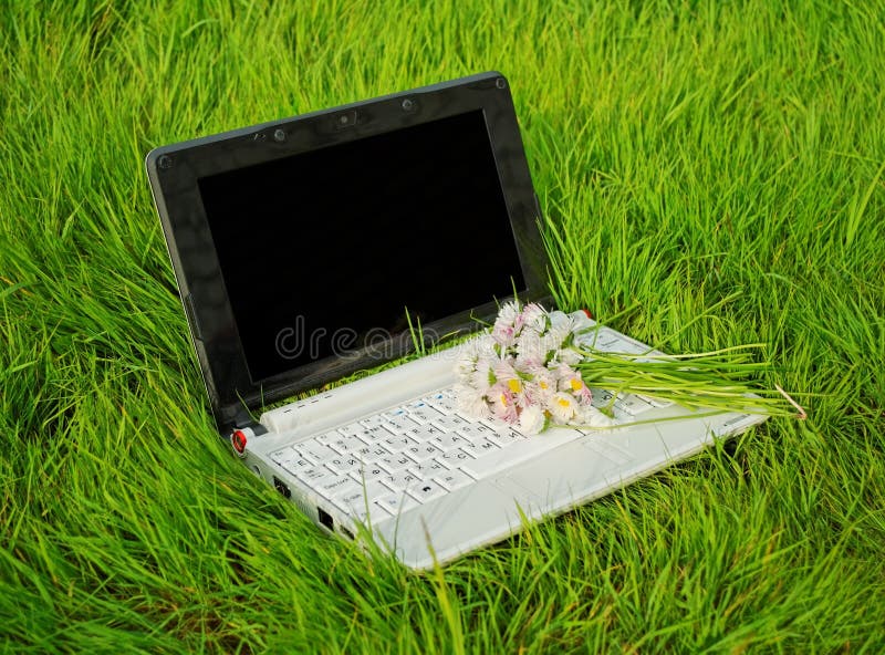 Laptop stock image. Image of mobile, memory, picnic, computer - 747505