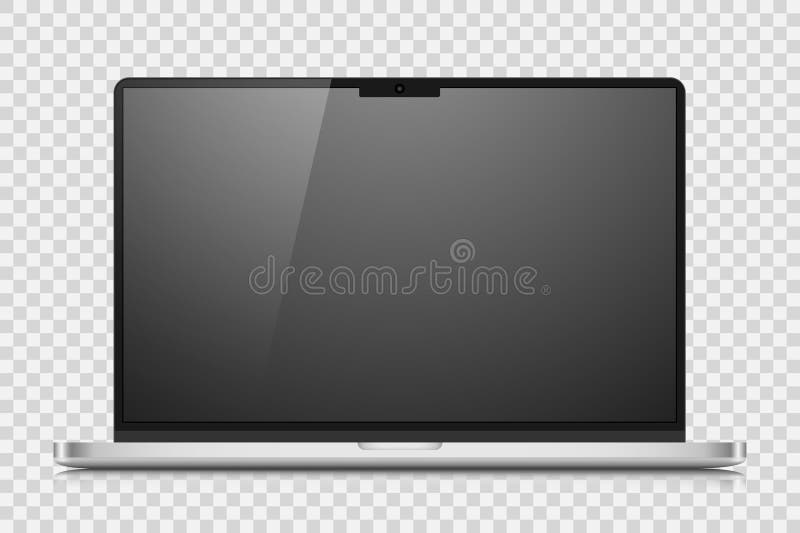 Laptop Layout Mockup for Advertising Presentation, Vector Illustration ...