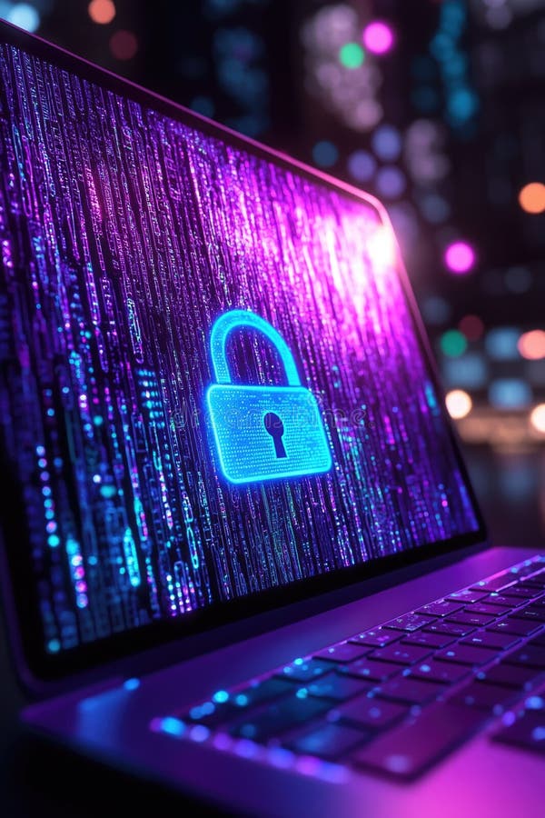 Laptop locked screen stock photo. Image of technology - 377692520