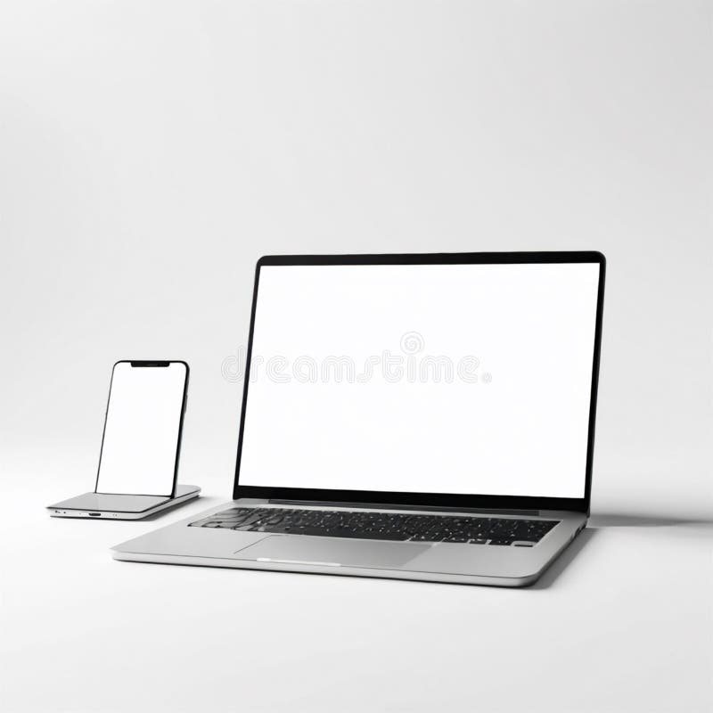 Sleek Laptop Mockup Displaying Vibrant Screen on Abstract Backdrop ...