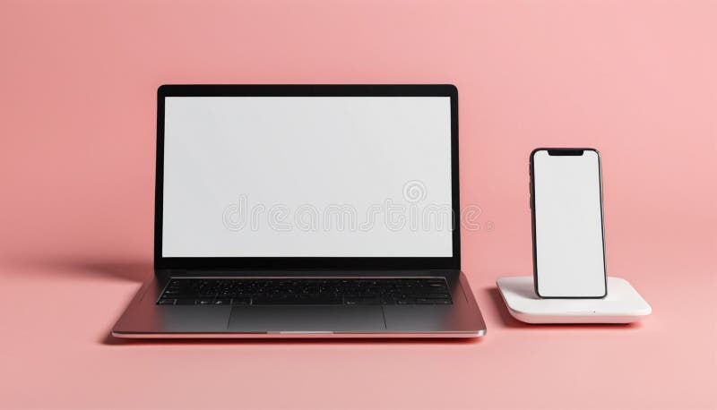 Sleek Laptop Mockup Displaying Vibrant Screen on Abstract Backdrop ... Sleek Laptop Mockup Displaying Vibrant Screen on Abstract Backdrop ...