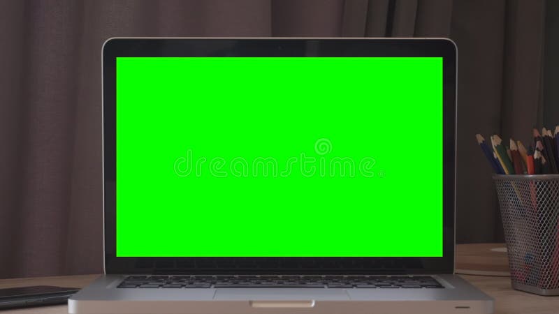 Laptop MockUp with Black Background Green Screen 4k Ultra Video,laptop ...