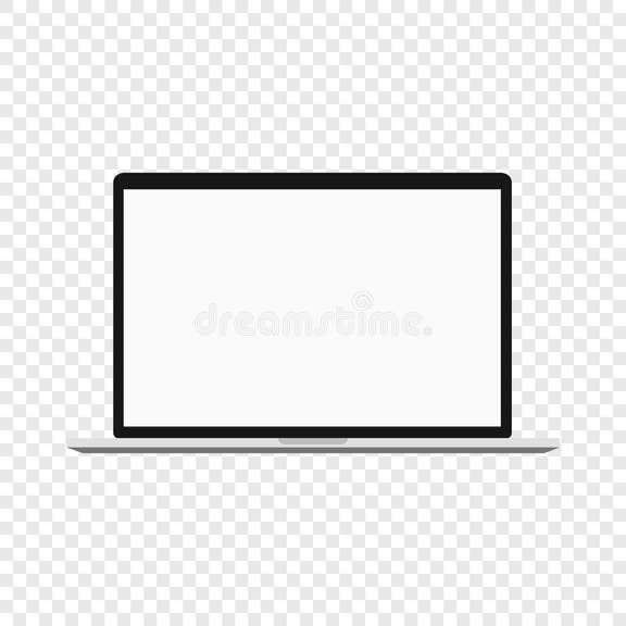 Laptop. Modern Computer on Transparent Background Stock Vector ...