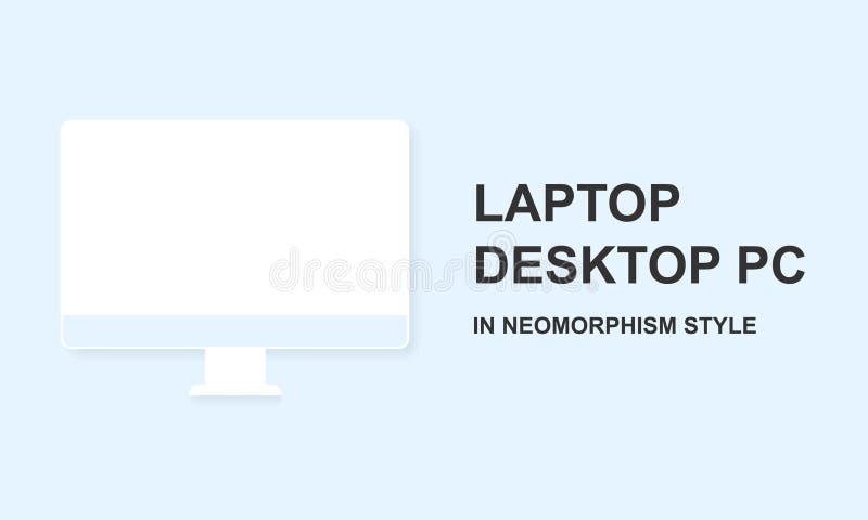 Laptop Modern Device Mockup. Template for Presentation UI Design ...