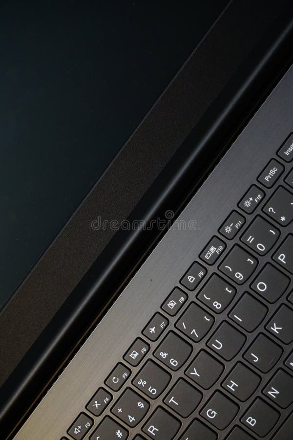 Laptop Monitor and Keyboard in Triangle Orientation Asymmetric Image ...
