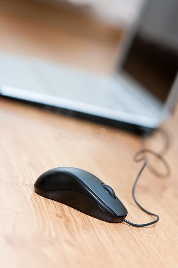 Laptop and His Mouse stock image. Image of advertisement - 2284227