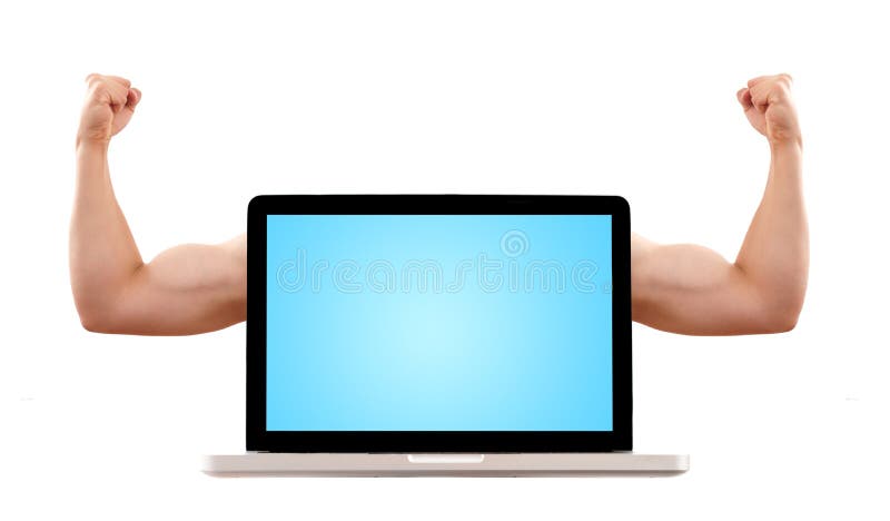 Man with Muscular Biceps and Abs Stock Image - Image of pectorals ...