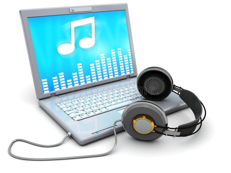 Laptop Music Background Stock Illustrations – 10,107 Laptop Music ...