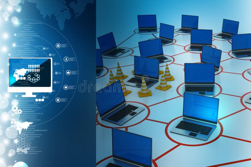 Network Traffic stock illustration. Illustration of security - 12432784