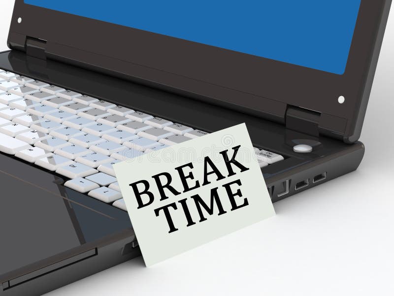 Break Time concept. stock image. Image of ballot, normal - 206716019
