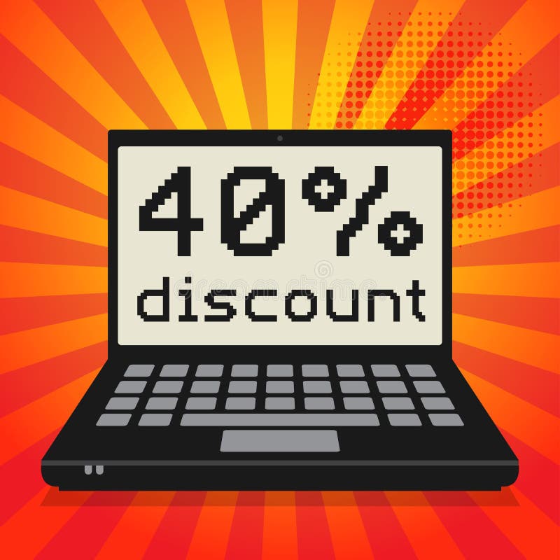 Computer, Business Concept with Text November Sale Stock Vector ...