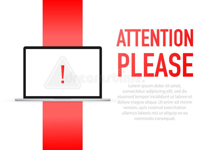 Attention Please Concept Vector Illustration of Important Announcement ... Attention Please Concept Vector Illustration of Important Announcement ...