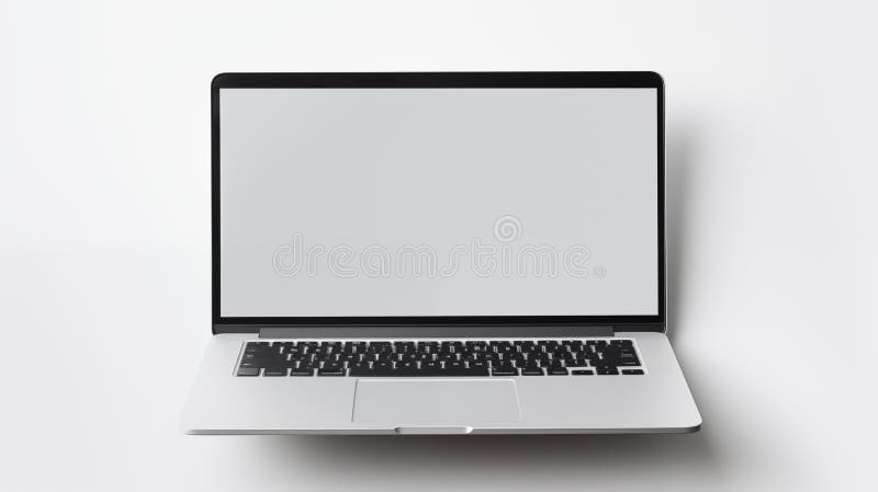 Laptop or Notebook Computer on White Background for Design Stock ...