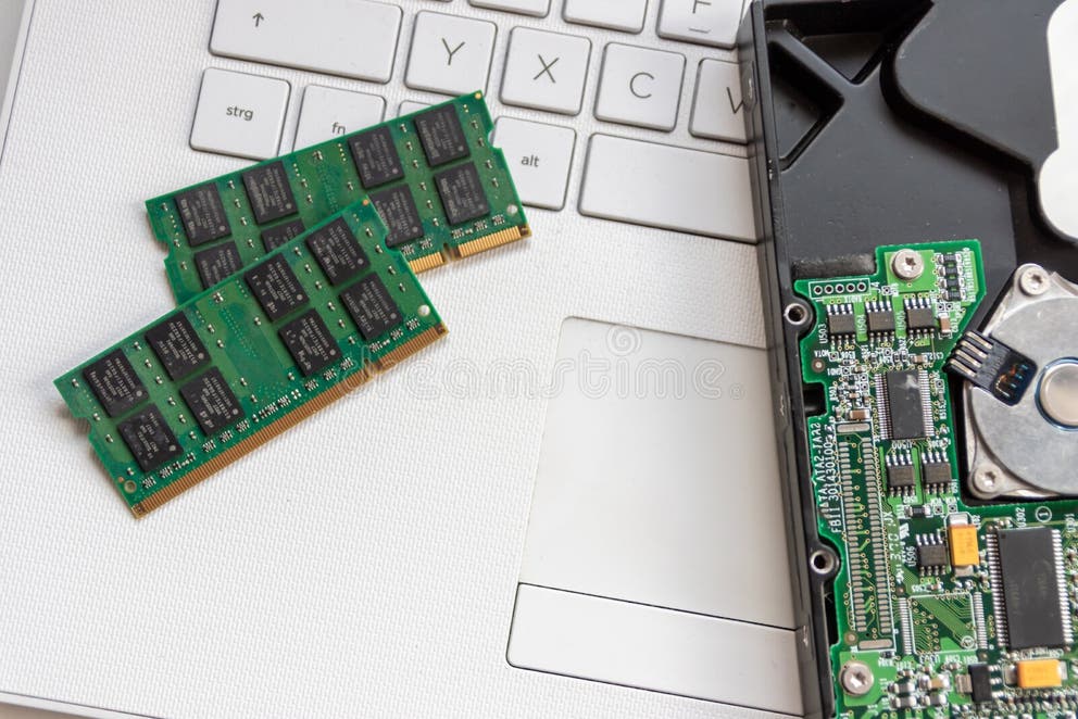 Laptop and Notebook Data Storage Components Like Hdd, Hard Disk Drive ...