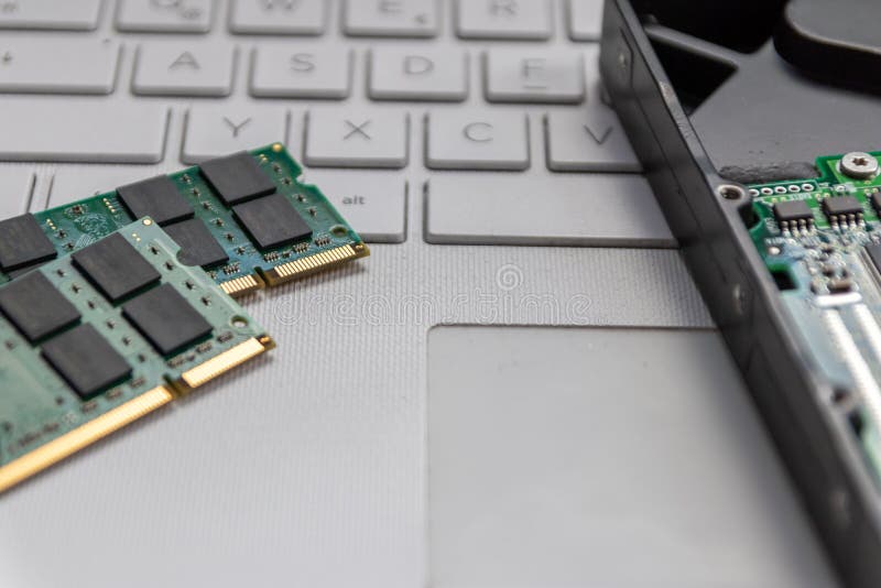 Laptop and Notebook Data Storage Components Like Hdd, Hard Disk Drive ...