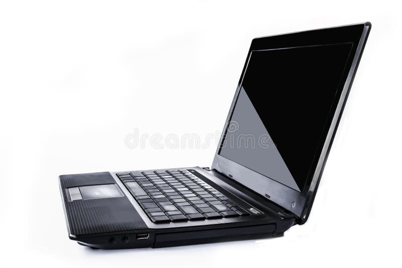 Laptop Notebook isolate stock photo. Image of sleek, buttons - 42229074