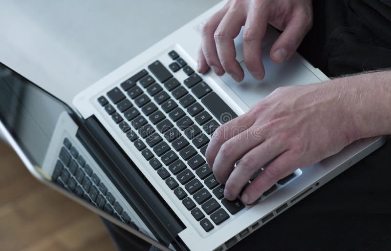 A Laptop or Notebook, Mobile Computer Stock Photo - Image of ...