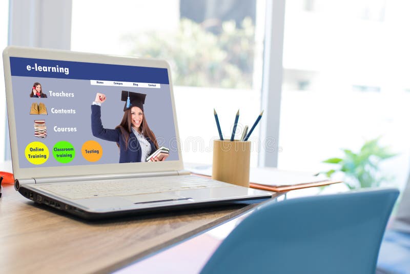 Laptop and online learning stock image. Image of lifestyle - 157216927