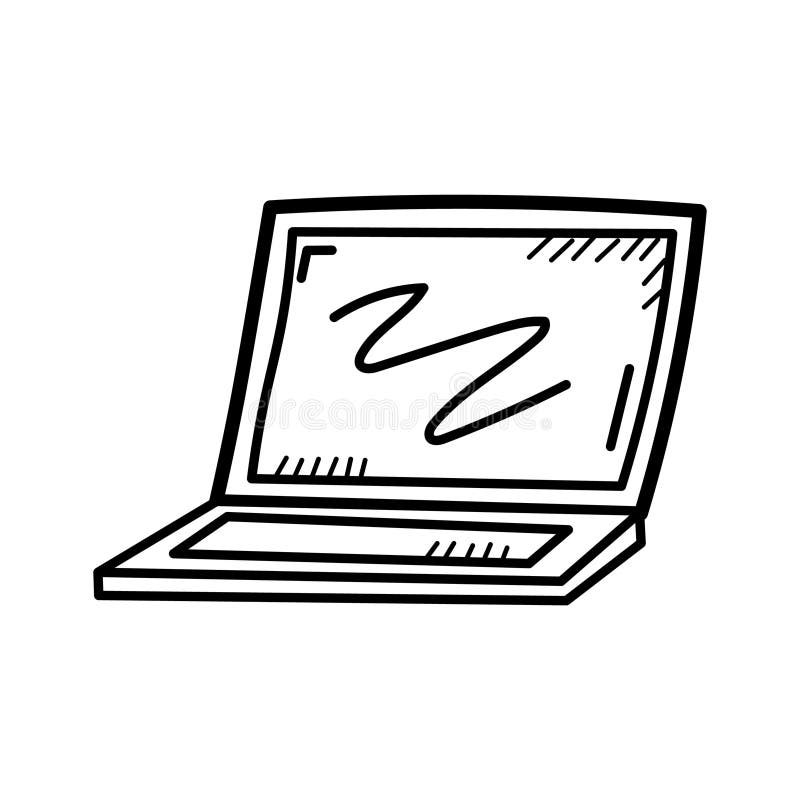 Laptop stock vector. Illustration of digital, gadget - 331928672