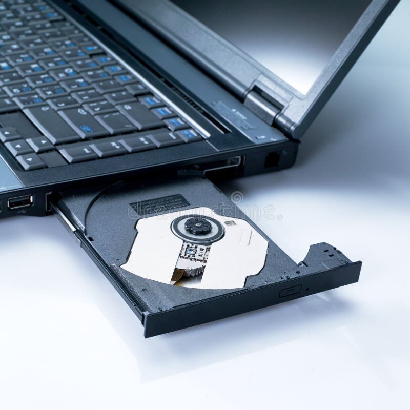 Laptop disk tray open stock photo. Image of drive, computer - 36183492