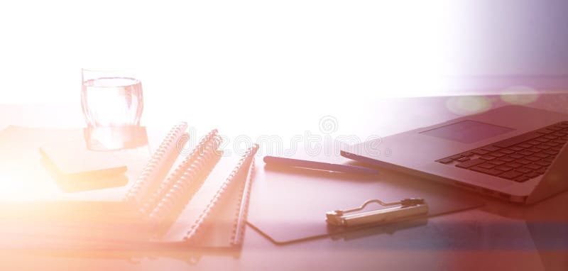 Laptop and Others Tools for Work Stock Photo - Image of graphic, desk ...