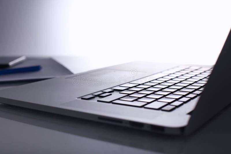 Laptop and Others Tools for Work Stock Image - Image of graphic, folder ...