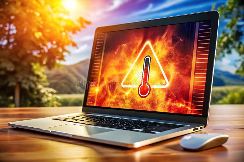Laptop Overheating Warning Critical Temperature Alert on Screen Prevent ...