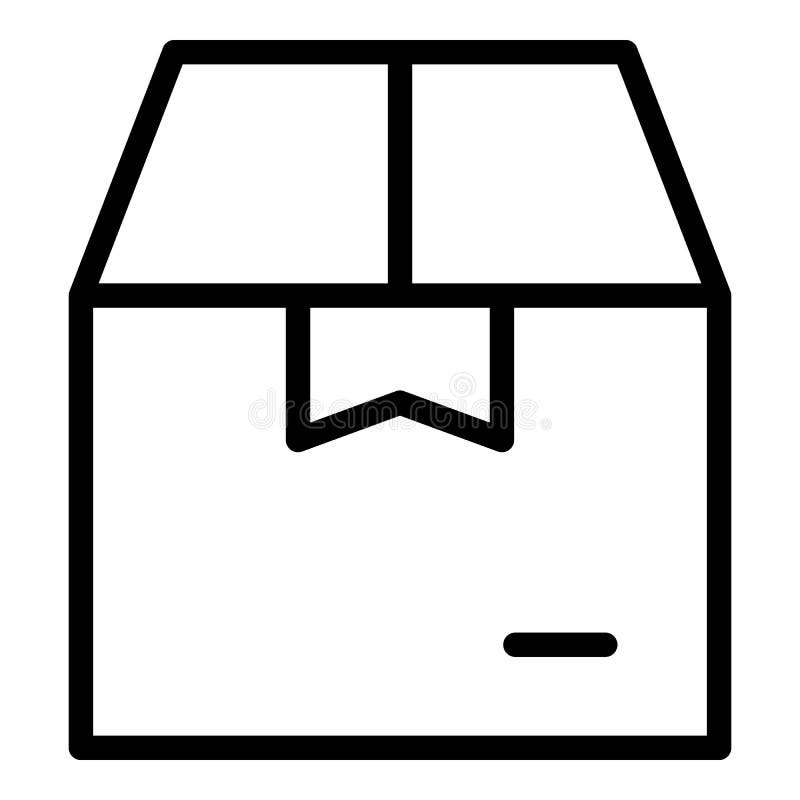 Laptop Parcel Box Icon Outline Vector. Store Shop Stock Vector ...