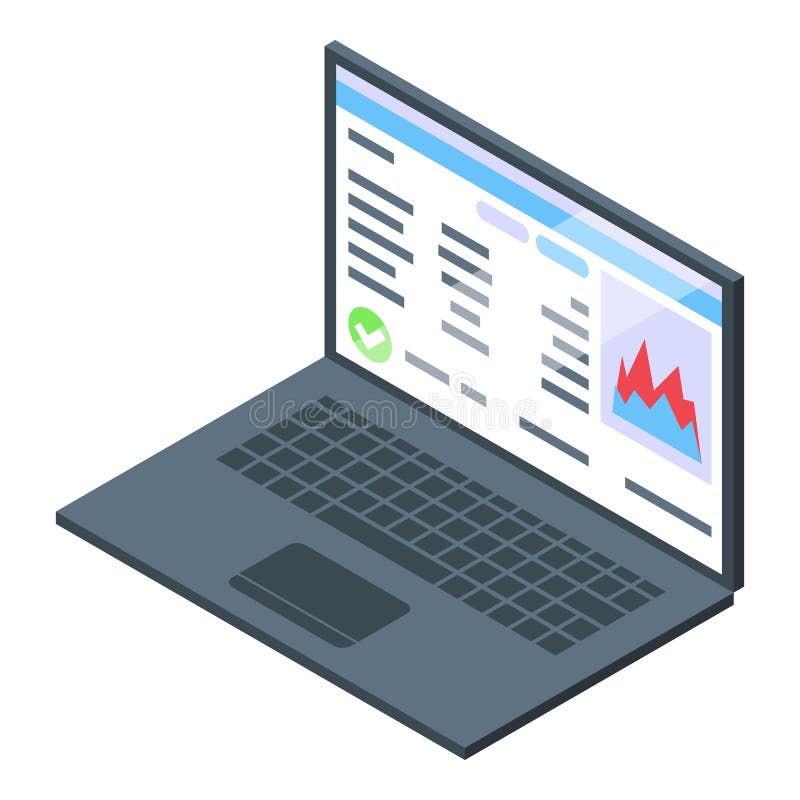 Laptop Passport Icon Isometric Vector. Vaccine Travel Stock Vector ...