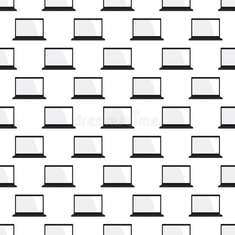 Laptop pattern seamless stock illustration. Illustration of monitor ...