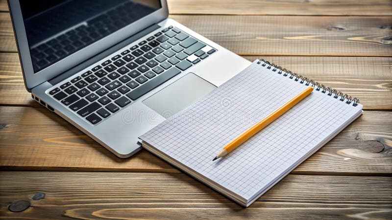 Laptop with Pencil and Notepad - a Back-to-School Inspiration ...