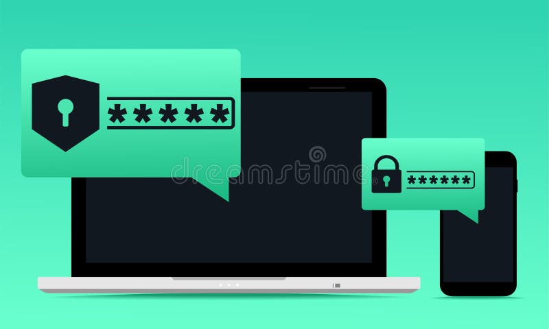 Otp Authentication Secure Verification One Time Password For Secure Transaction Stock Vector
