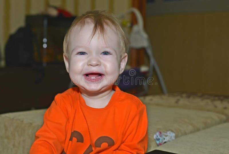 Little Kid Girl Playing with Laptop. Stock Photo - Image of keyboard ...