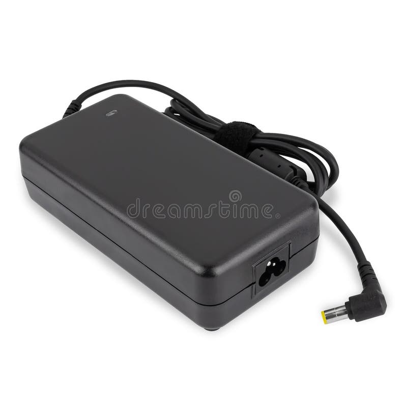 Laptop Power Adapter, Laptop Accessory, Isolated on White Background ...