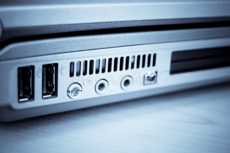 Laptop power connection stock image. Image of power, sound - 8876479