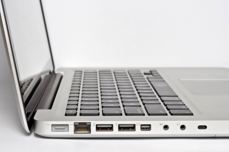 Laptop Power Ports stock image. Image of screen, laptop - 9701383