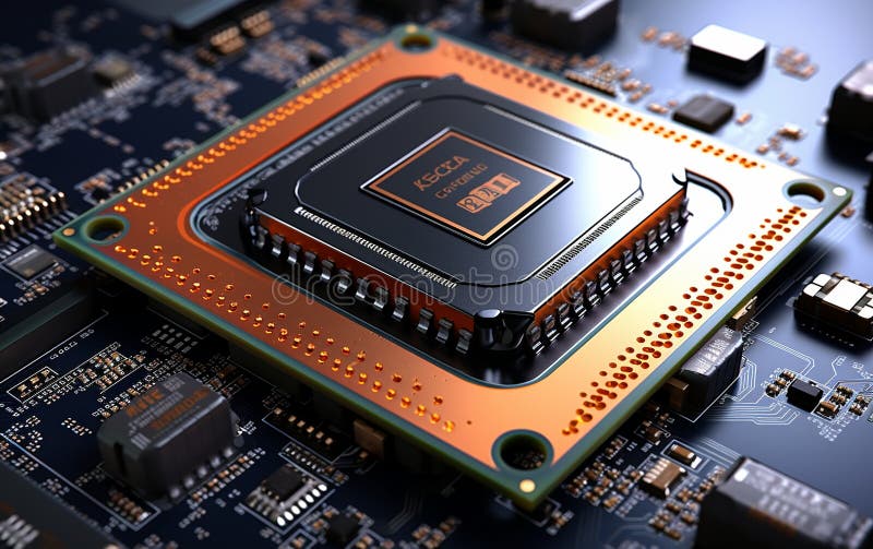 Laptop Processor Socket White Background Stock Photo - Image of ...