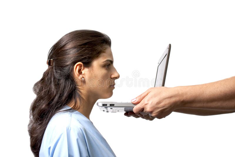 Laptop reader stock image. Image of intermediate, educate - 13163297