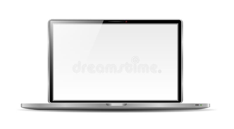 Laptop Realistic Computer in Mockup Style. Laptop Isolated on a ...